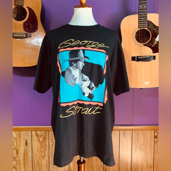 Screen Stars | Shirts | Vintage George Strait Tour Shirt 991 Xl ...